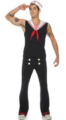 China Sailor Sea Costumes Wholesale Men's Retro Sailor Costume for Your Halloween Party for sale