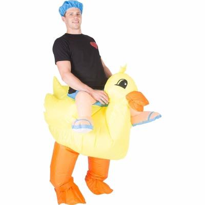 China Cute Duck Adult Inflatable Costumes With Cap Christmas Party for sale
