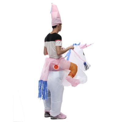 China Horse Rider Cosplay Halloween Costume , Unicorn Inflatable Halloween Costumes for sale