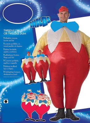 China Fancy Dress Lyjenny Adult Inflatable Costumes Tweedle Dee And Tweedle Dum Costumes for sale