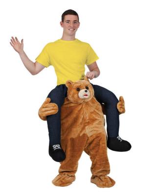 China Holiday / Carnival Animal Mascot Costumes Bear Carrying Man Costume for sale