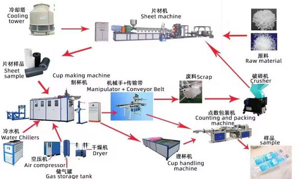 Quality 15KW Fully Automatic Plastic Cup Making Machine with 450X750mm Forming Area and for sale