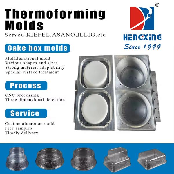 Quality High Precision Thermoforming Mould Positive And Negative Pressure Cake Box Mold for sale