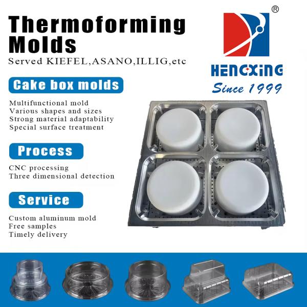 Quality High Precision Thermoforming Mould Positive And Negative Pressure Cake Box Mold for sale