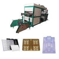 China Continuous Plastic Thermoforming Machine For Vegetable Packaging Trays for sale