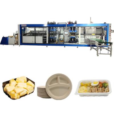 China Fully Automatic Positive and Negative Pressure 3 Stations Thermoforming Machine for sale