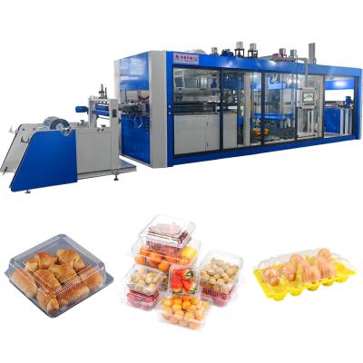 China Blister Box Pressure Multi Station Thermoforming Machine 610mm Forming Length for sale