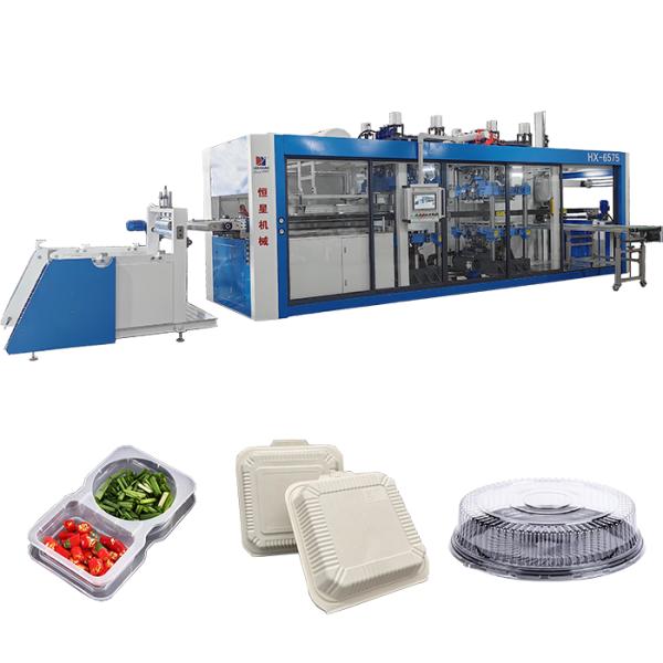 Quality 3 Station Pressure Plastic Thermoforming Machine Multifunction Hot Forming for sale