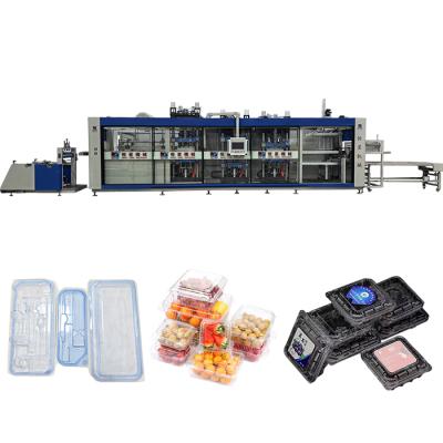 China Positive And Negative Pressure Thermoforming Machine 4 Station Remote Control for sale
