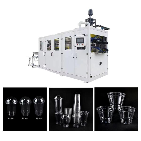 Quality Precision Heating Coffee Plastic Cup Maker Machine 15-30Cycles Per Minute for sale