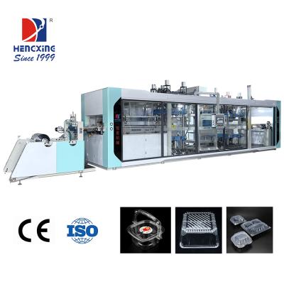 China Plastic Compatible Pressure Thermoforming Machine Servo-Driven Automatic Vacuum Forming Machine for Precise Medical Face Shields for sale