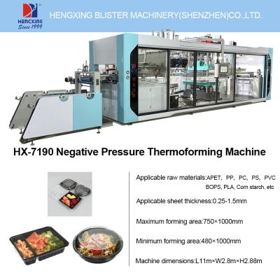 China Biodegradable Corn Starch Rice Husk Food Container Making Thermoforming Machine for sale