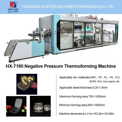 China Hot Sale Biodegradable PLA Corn Starch Takeaway Lunch Box Food Container Making Thermoforming Machine for sale