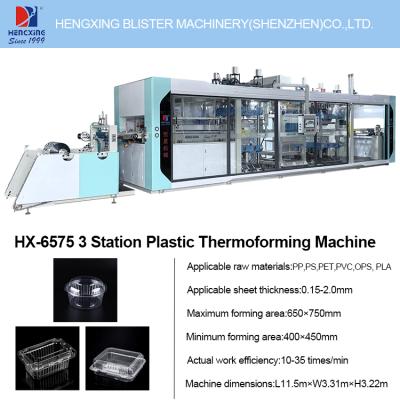China Fully Automated Disposable Lunch Box Making Machine Plastic Cake Box Making Machine Durable Plastic Thermoforming Machine for sale