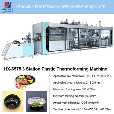 China Fully Automatic Disposable Plastic Lid Production Machine, Plastic Food Container Making Machine Plastic Thermoforming Machine for sale