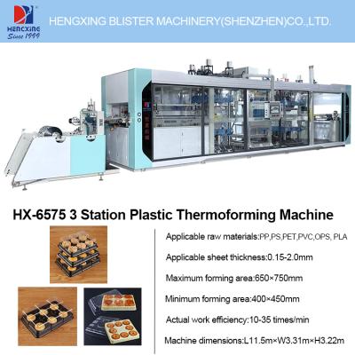 China Fuly Automatic Thermoforming Machine Premium Thermoforming Solution For High-Transparency PET Fruit & Food Trays for sale