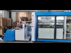 HX-7192 Two stage heating thermoforming machine making PP PET plastic products