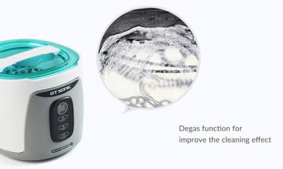 Cina Pulitore ultrasonico di piccola dimensione 35W Sonic Denture Cleaner di luce UV in vendita