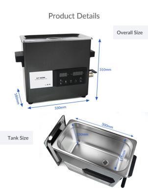 Cina Pannello di tocco ultrasonico di titanio del pulitore 150w della lega 6L Digital in vendita