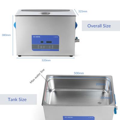 China 400W aqueceu o líquido de limpeza ultrassônico ultrassônico da arruela 30L das peças 40KHz à venda