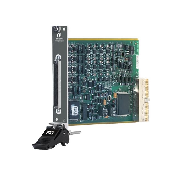 NI PXI-6704 Analog Output Module side view