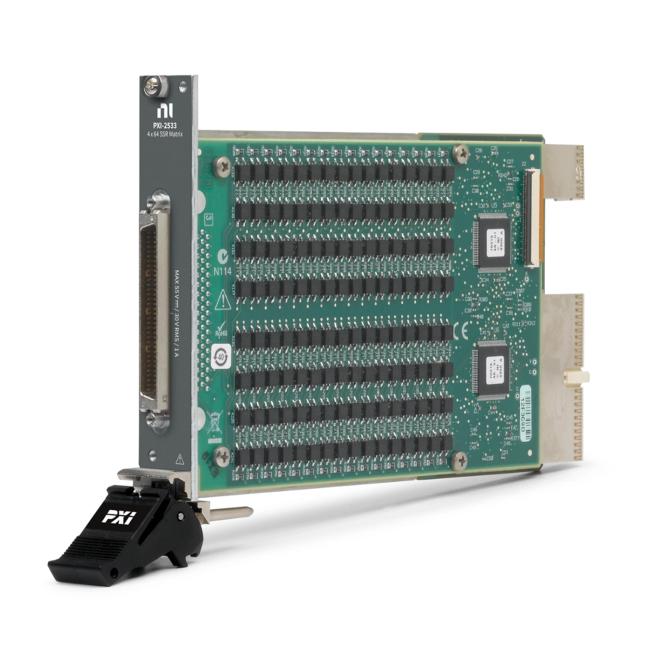National Instruments PXI-2533 PXI Matrix Switch Module side view