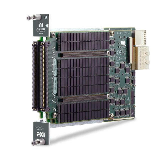National Instruments PXIe-2532B PXI Matrix Switch Module front view
