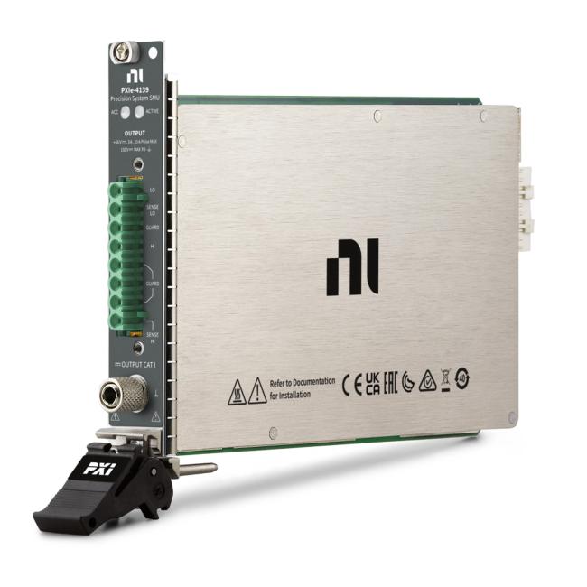 National Instruments PXIe-4139 PXI Source Measure Unit side view