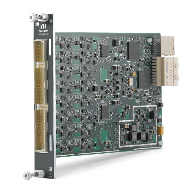 Side view of National Instruments PXIe-4305 PXI Analog Input Module
