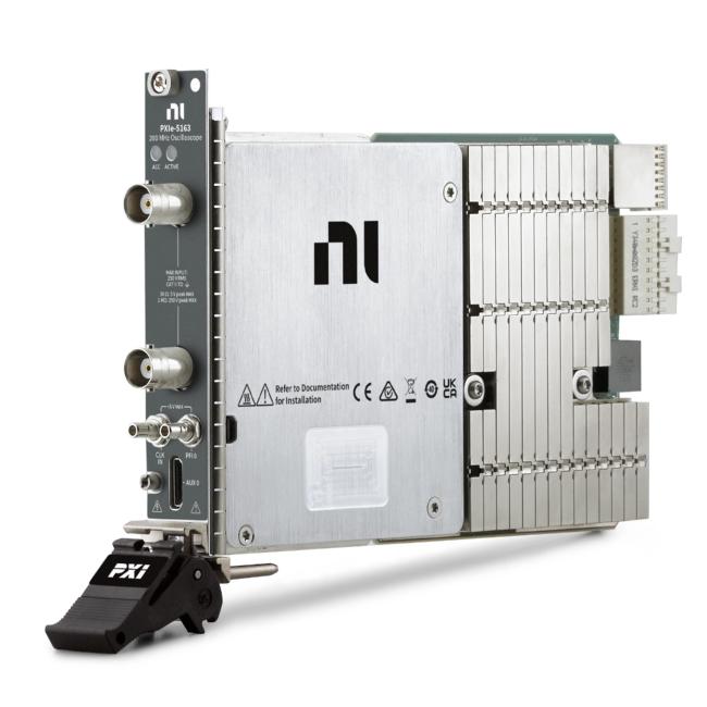 National Instruments PXIe-5163 PXI Oscilloscope front panel view