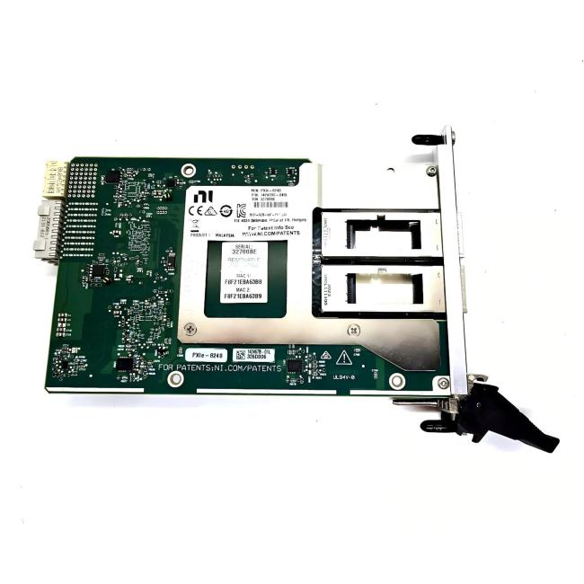 Detailed view of PXIe-8240 module connectors