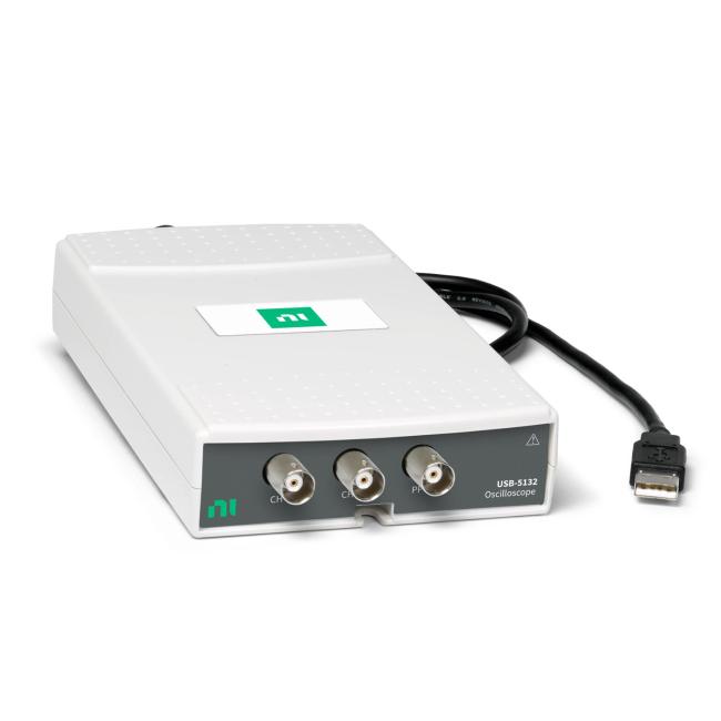 National Instruments USB-5132 Oscilloscope front view