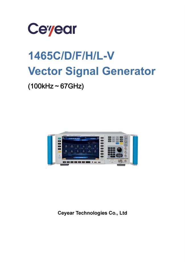 Ceyear 1465D Signal Generator front view