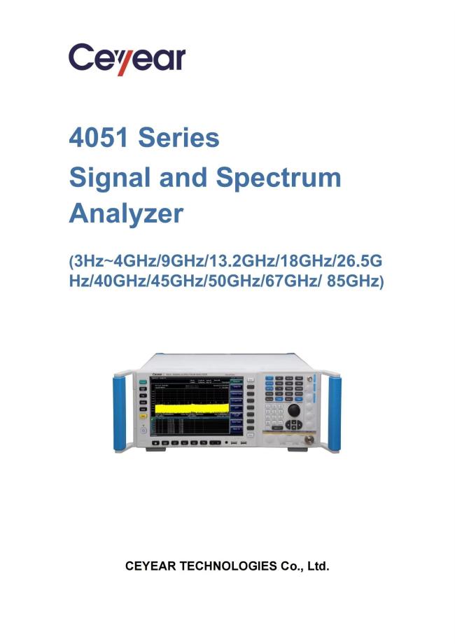 Ceyear 4051E Spectrum Analyzer front view