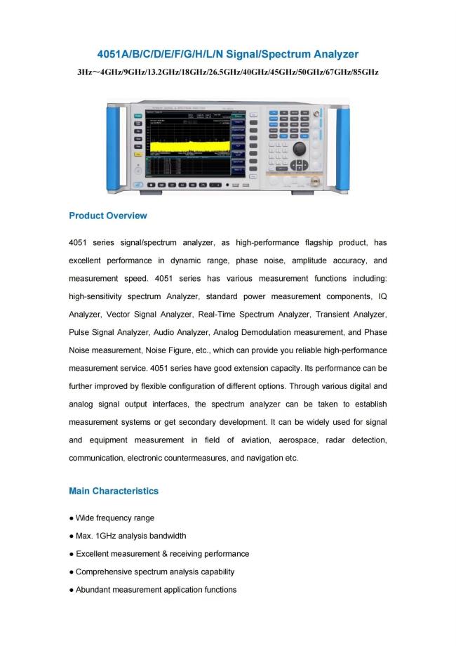 Ceyear 4051E Spectrum Analyzer side view