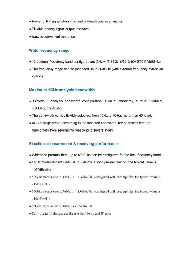 Ceyear 4051E Spectrum Analyzer control panel
