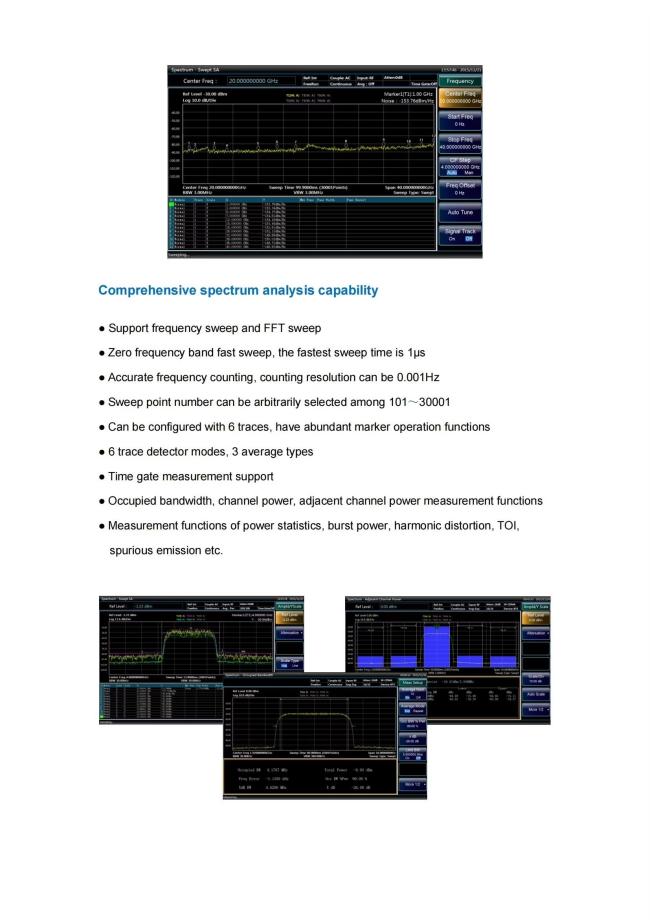 Ceyear 4051E Spectrum Analyzer display screen