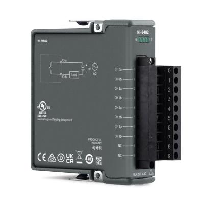 China National Instruments NI-9482 C Series Relay Output Module with 4 Digital Output Channels and 30 VDC 60 VDC Switching for sale