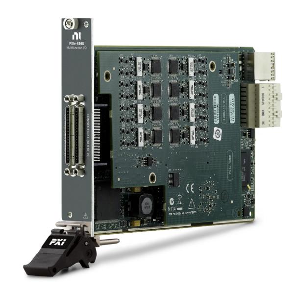 Quality National Instruments PXIe-6368 Multifunction I/O Module with 16-bit Analog Input Resolution 2 MS/s/Channel Max Sampling Rate and 4 Analog Output Channels for sale