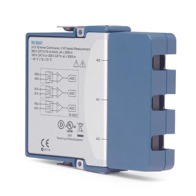China National Instruments NI-9247 C Series Current Input Module with 3 Analog Input Channels 50 kS/s Sampling Rate for 1A and 5A Nominal CT for sale