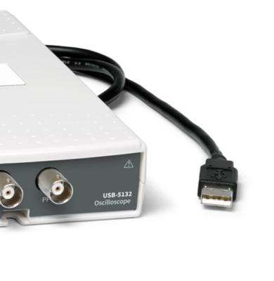 China 2 Channels Ni Usb 5132 Digital Oscilloscope 50MHz Bandwidth 8 Bit Resolution for sale