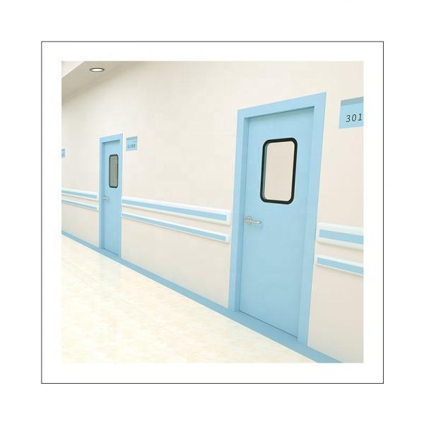 Quality Polymer Hospital Security Clean Room Door Customized Color Automatic Hermetic for sale