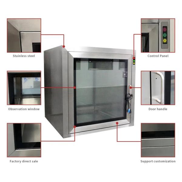Quality Customize Cleanroom Static Passbox And Dynamic Passbox for sale