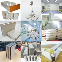 Quality Lightweight Sandwich Panel Cleanroom Cold Room Pu Panel Wall Grey for sale