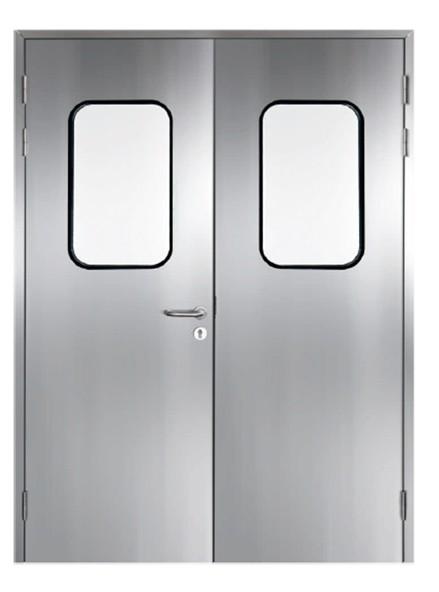 Quality 304 SS GMP Laboratory Doors Outswing Entry Doors And Windows For Pharma Hygiene Control for sale