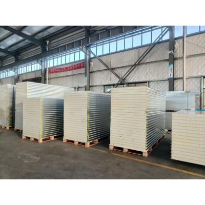 China PU/EPS/MGO Sandwichpaneel met brandwerend/geluiddicht/lichtgewicht voor Cleanroom Wand/Plafond Te koop