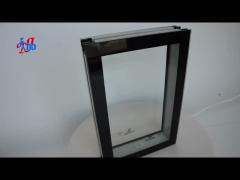 cleanroom window with a durable stainless steel frame