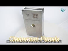 modular cleanroom fireproof customized material pu / rock wool boards sandwich wall ceiling panel