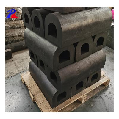 China Boat Dock Ship Rubber Fender D-Shape Loading Dock Bumper for All Weather Conditions for sale