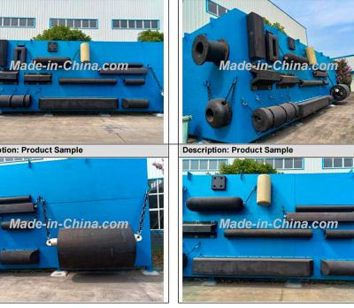 China Zwart DO Type Marineschip Rubber Tugboat Boat Fender maat 280H*1000L 540*430*40 Te koop
